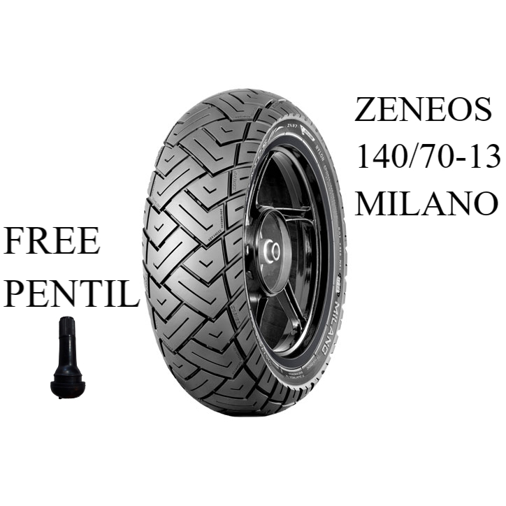 Jual Ban zeneos tubeless 140/70-13 milano FREE PENTIL (1 BAN) | Shopee ...