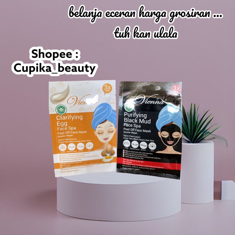 Jual [a,cx] VIENNA MASKER SACHET EGG WHITE ]] sachet 15 ml ] vienna ...