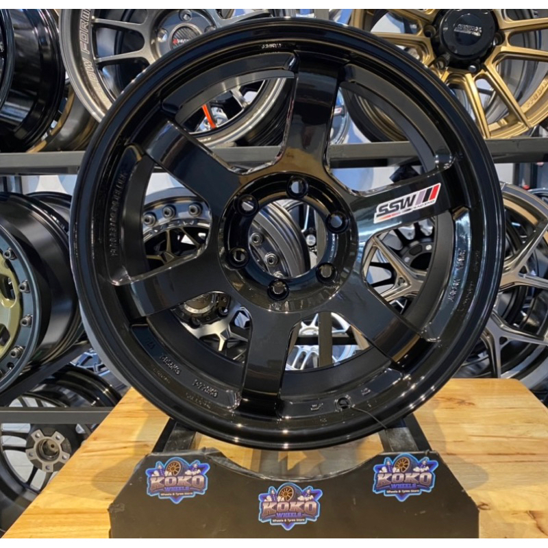 Jual Velg Mobil SSW S202 TE37 Progressive R18 untuk Fortuner Pajerosport | Shopee Indonesia