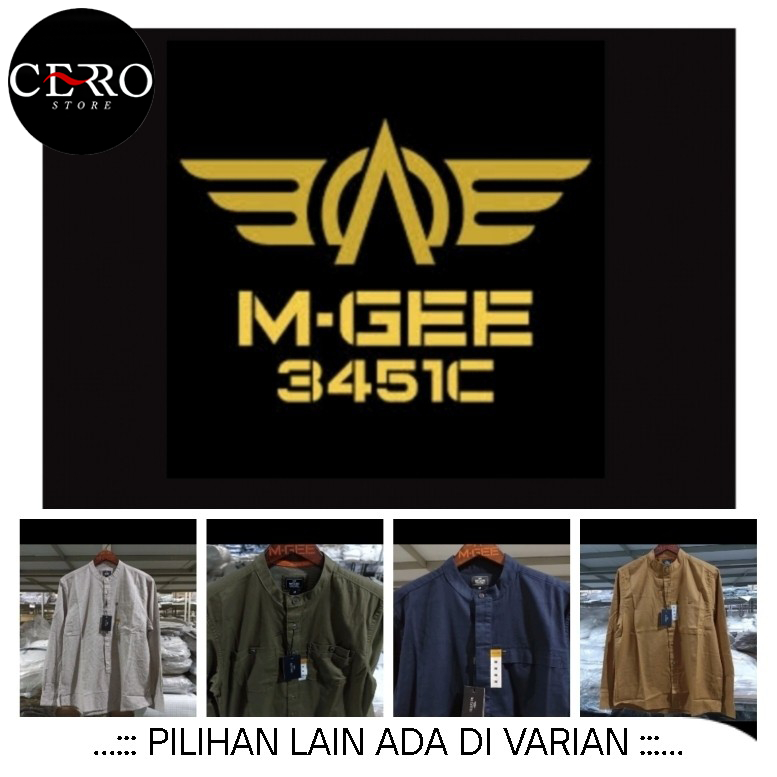 Jual KEMEJA KOKO MGEE / KEMEJA KOKO LENGAN PANJANG / KEMEJA ETNIC / ARKAN - ARKC008 NAVY ...