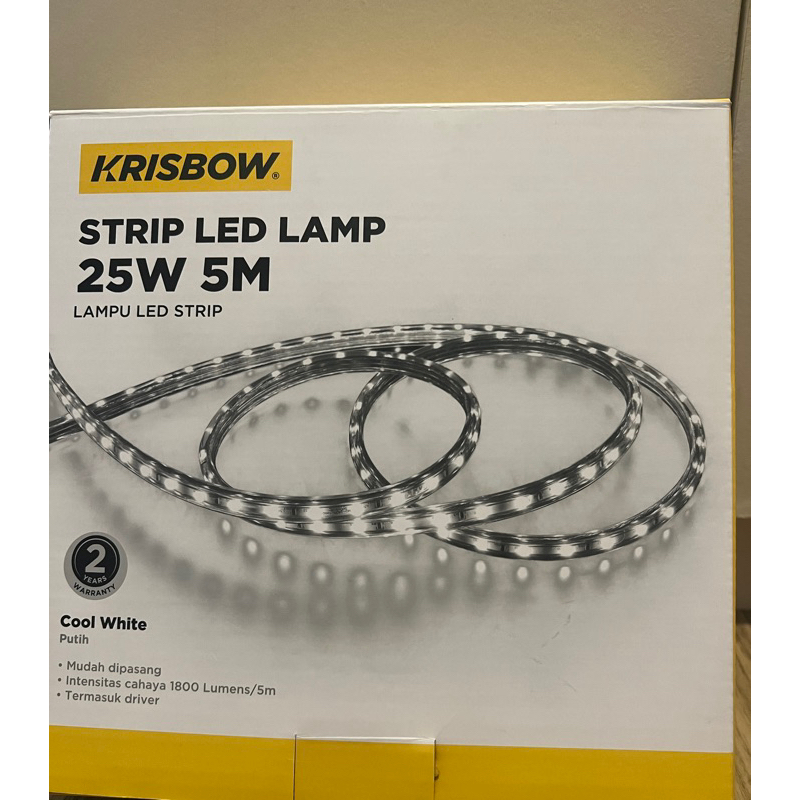 Jual LAMPU STRIP LED LAMP 25W 5M KRISBOW. | Shopee Indonesia