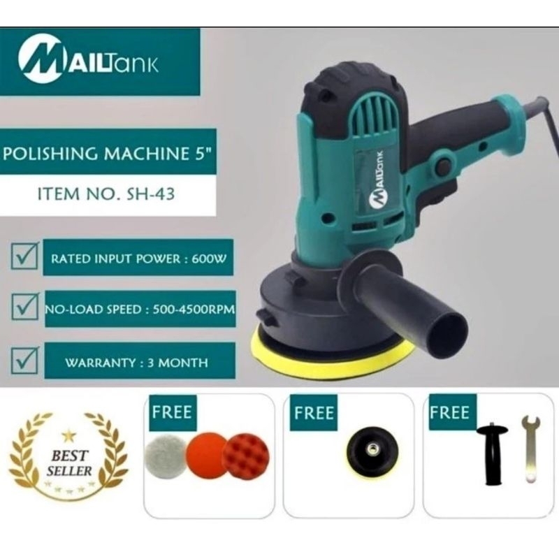 Jual Mesin Poles Amplas MAILTANK SH43 Polisher Machine Alat Poles Mobil ...