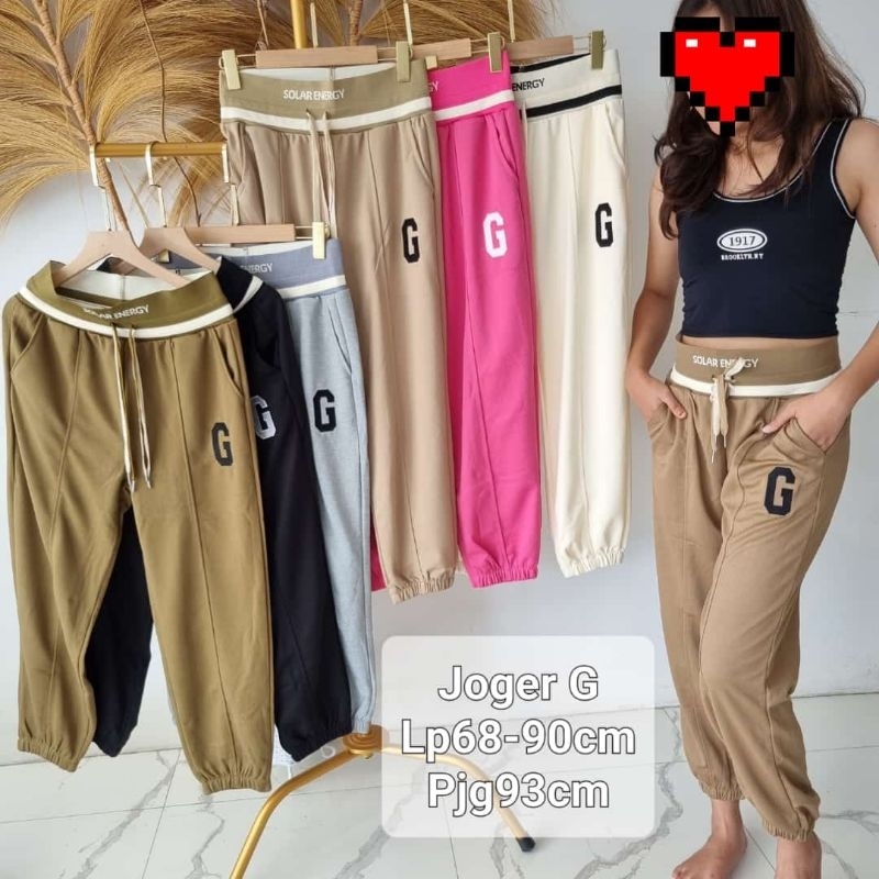 Jual Celana joger TAT logo G bordir import bkk | Shopee Indonesia