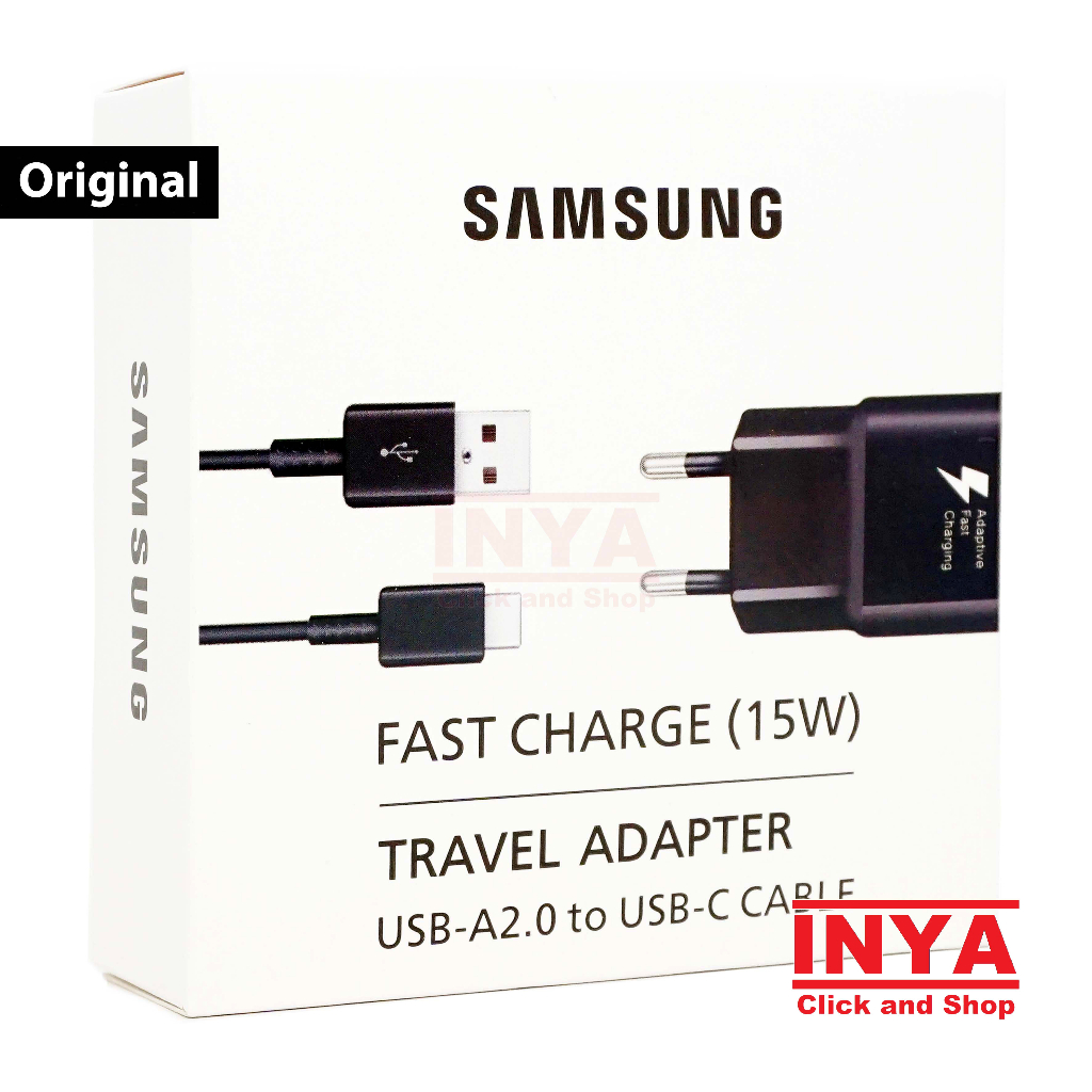 Jual SAMSUNG Travel Adapter Fast Charge 15W USB-A2.0 to USB-C Cable ...