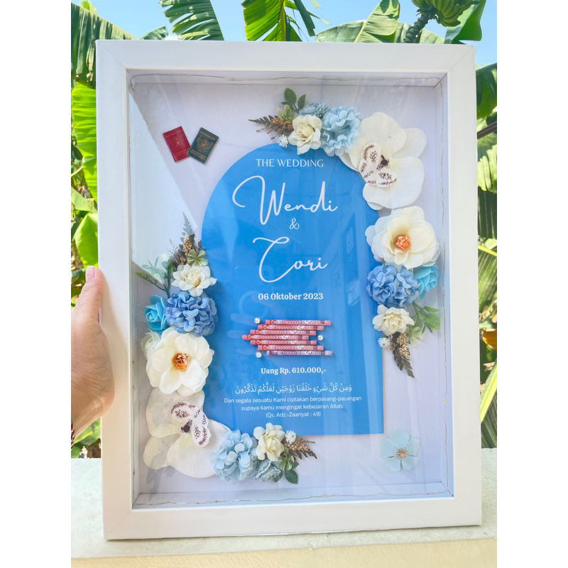 Jual MAHAR PERNIKAHAN BINGKAI SCRAPBOOK AKRILIK MAHAR AESTHETIC 3D ...