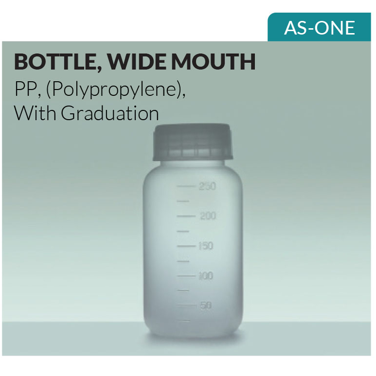 Jual BOTOL PLASTIK 2000ml Wide Mouth w/graduation Bottle PP Polypropylene AS-ONE | Shopee Indonesia