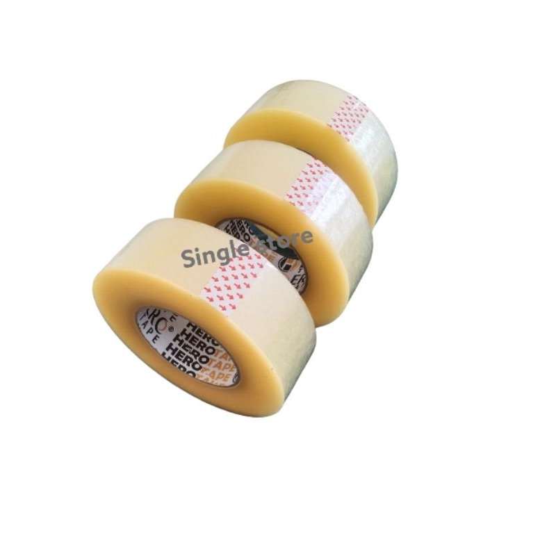 Jual (3 PCS) lakban bening 300 yard / lakban bening 300 meter / lakban ...