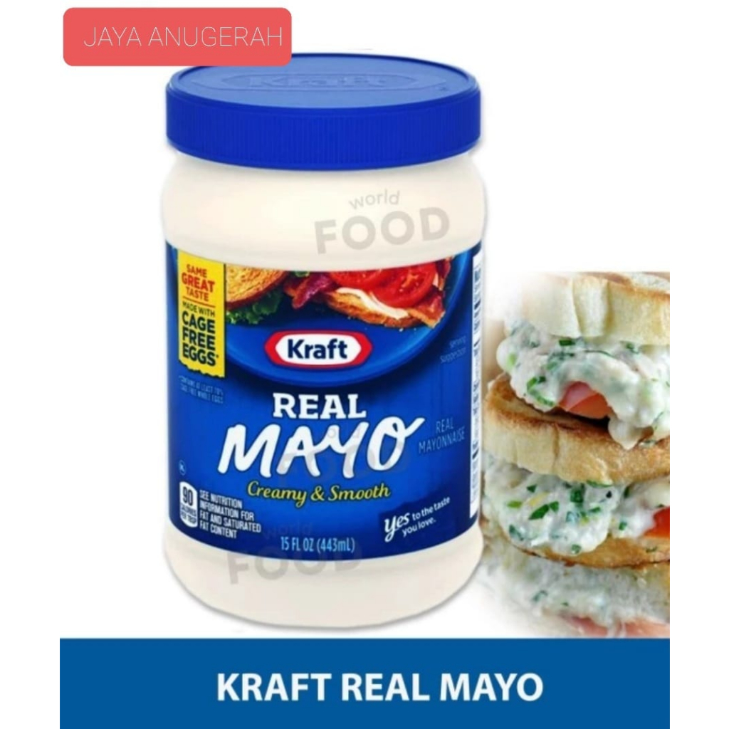 Jual KRAFT REAL MAYO 15FL OZ ( 443ML ) | Shopee Indonesia
