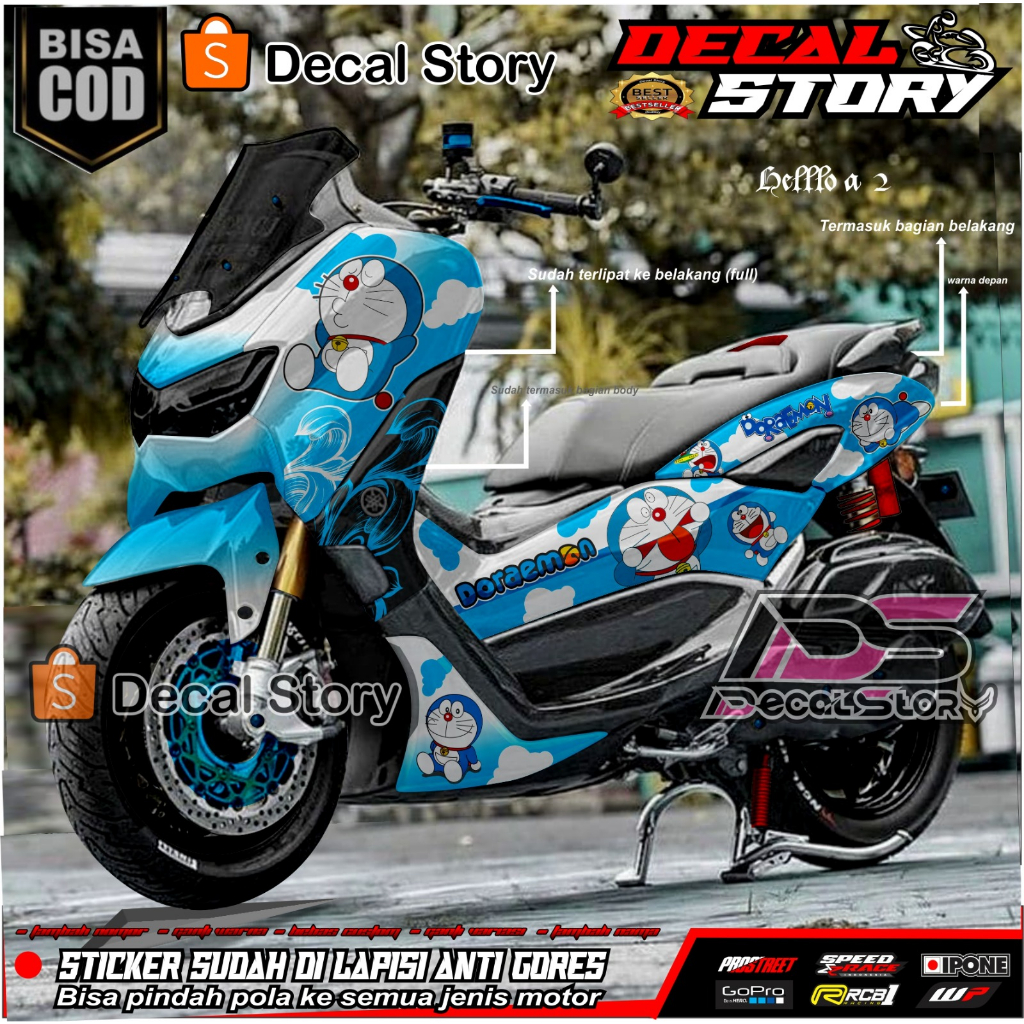 Jual Decal fullbody Sticker Nmax motif terbaru decal Yamaha nmax ...