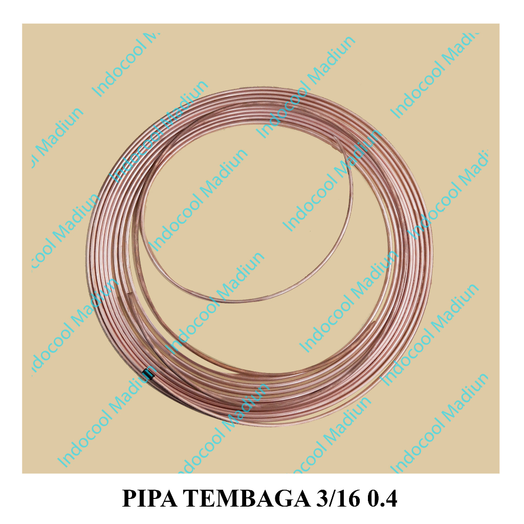 Jual ROLL3/16 COPPER PIPE / PIPA TEMBAGA / PIPA TEMBAGA 3/16 0.4 (HARGA ...