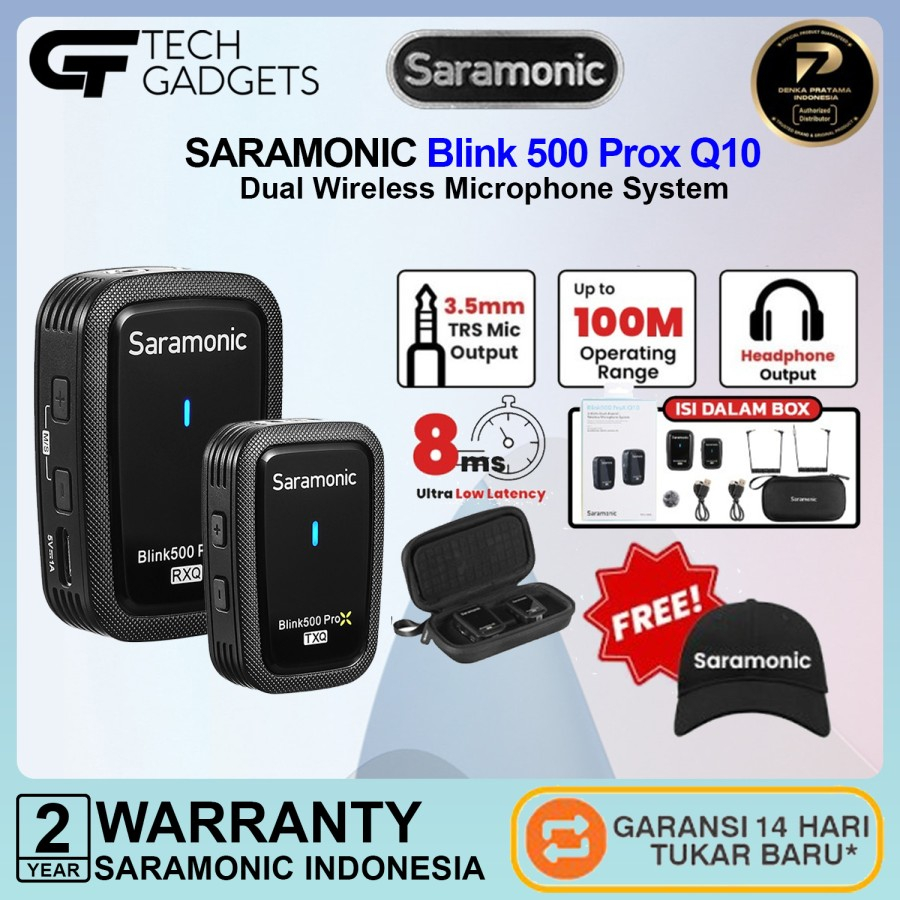 Jual Saramonic Blink 500 PRO X Q10 Q20 Wireless Microphone PROX Q20 Q10 ...