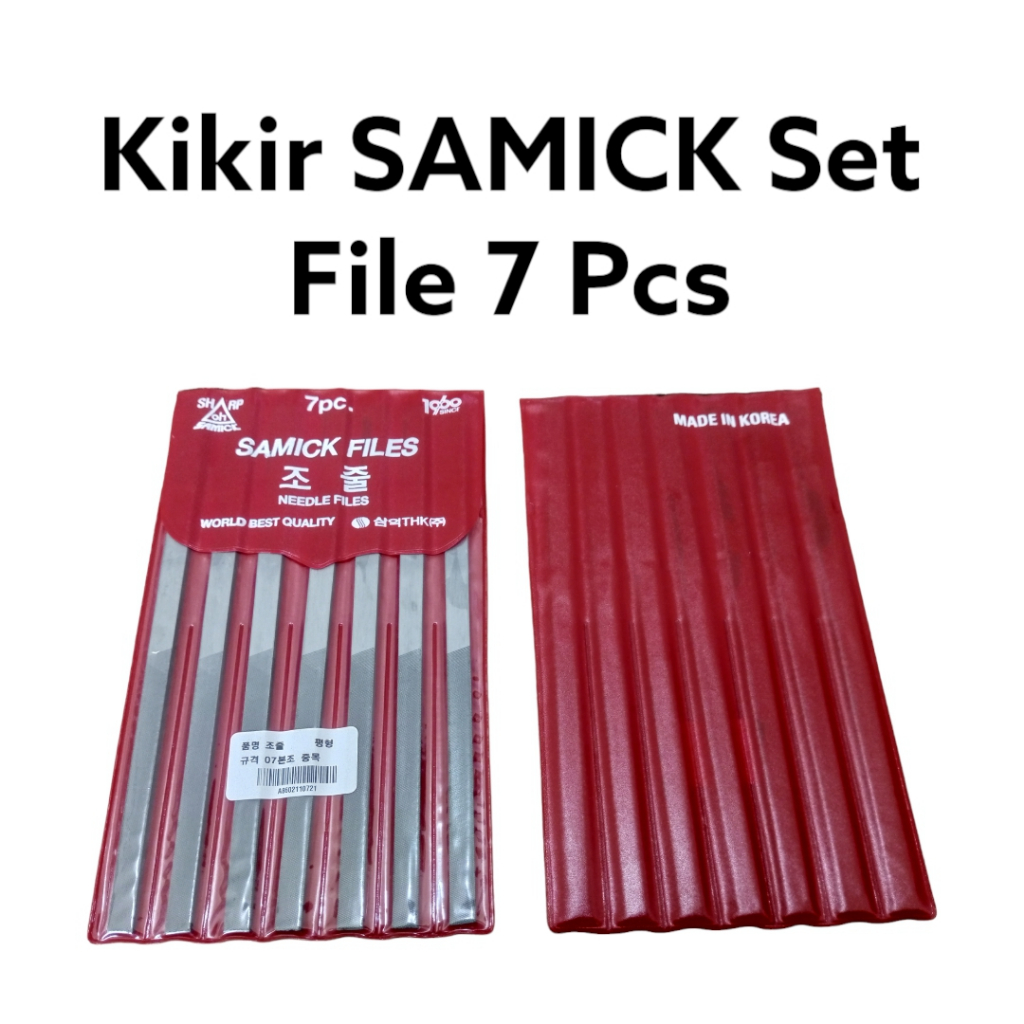 Jual Kikir Samick File/Needle File Set Isi 7 Pcs Original | Shopee ...