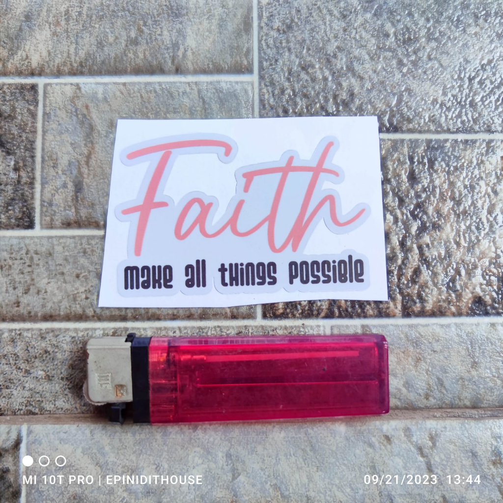 Jual Stiker Kristen Katolik Faith Jesus Lord Doa Ayat Suci Motivasi ...