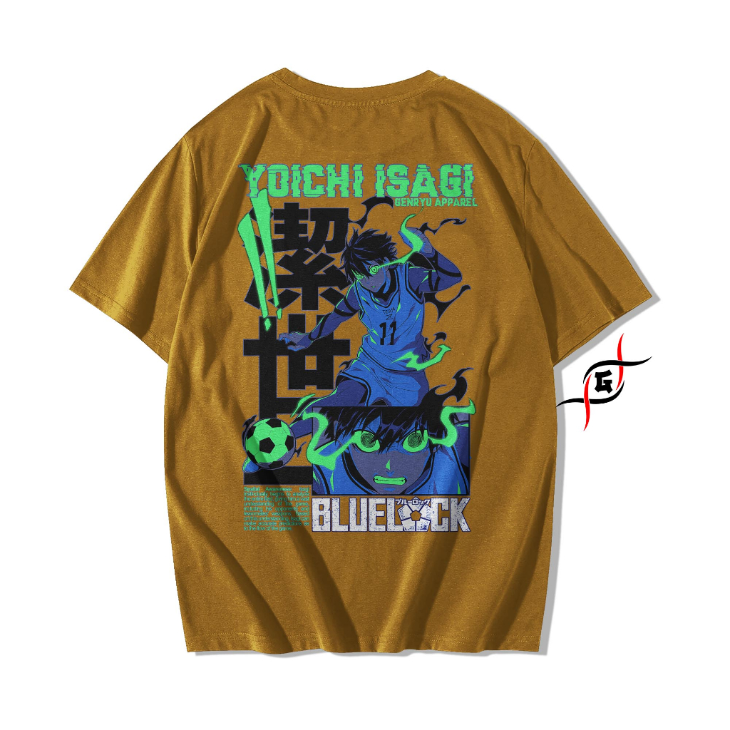 Jual GENRYU Blue Lock / Bluelock Yoichi Isagi Anime Blue Lock Baju Kaos ...