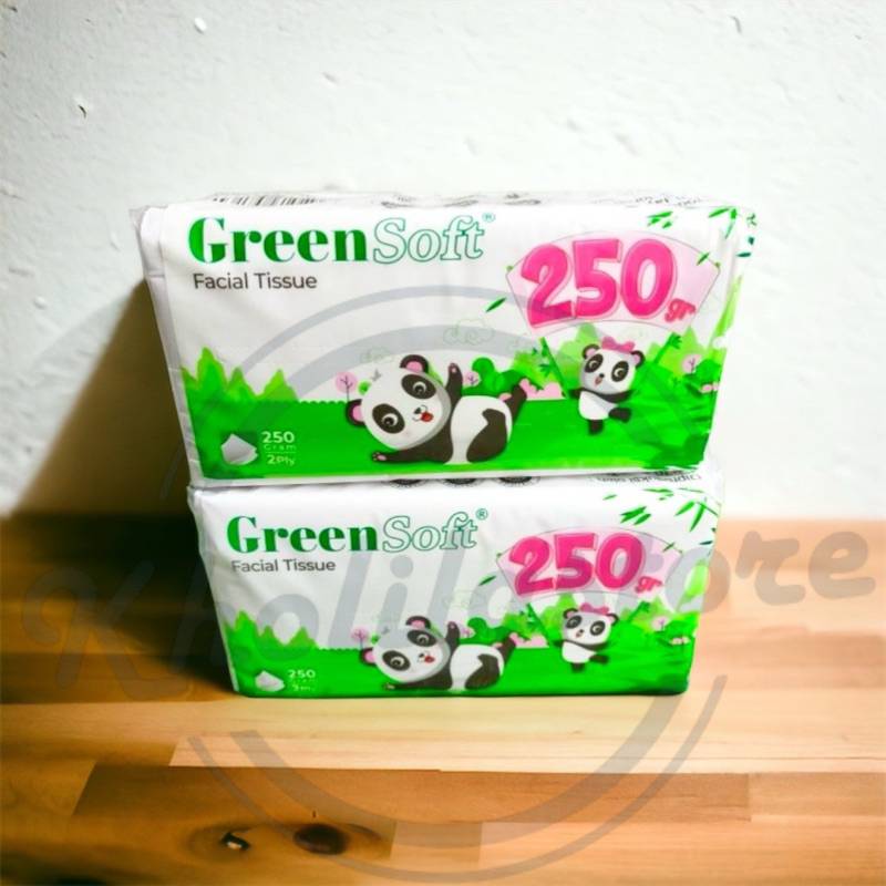 Jual Tisu Green Soft 250 sheets Facial Tissue 2 ply | Shopee Indonesia