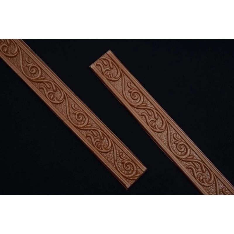Jual Wallpaper List Border Foam 3D Ukir Coklat || walpaper list profil ...