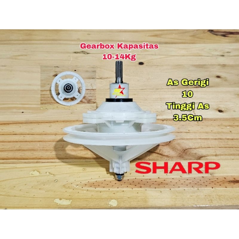 Jual Tins Gearbox Mesin Cuci Sharp 14 kg Gear bok Sharp 2 Tabung girbok ...