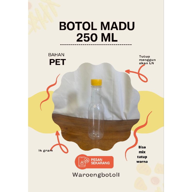 Jual Botol Madu 250 ml// botol madu | Shopee Indonesia