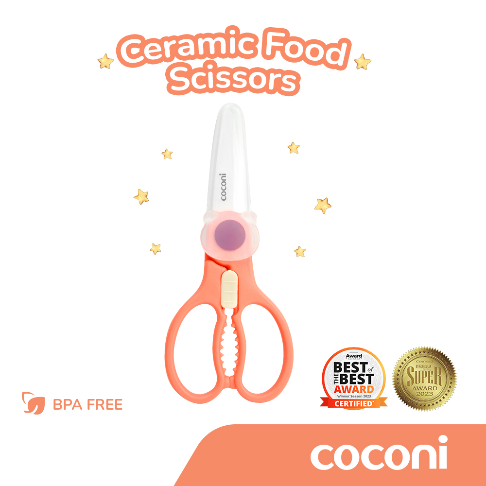 Jual COCONI Baby Ceramic Food Scissors | Gunting Keramik Makanan Anak ...
