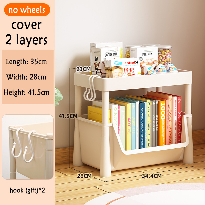 Jual Rak Buku Portable Serbaguna 4 Susun Rak penyimpanan Mainan Rak ...