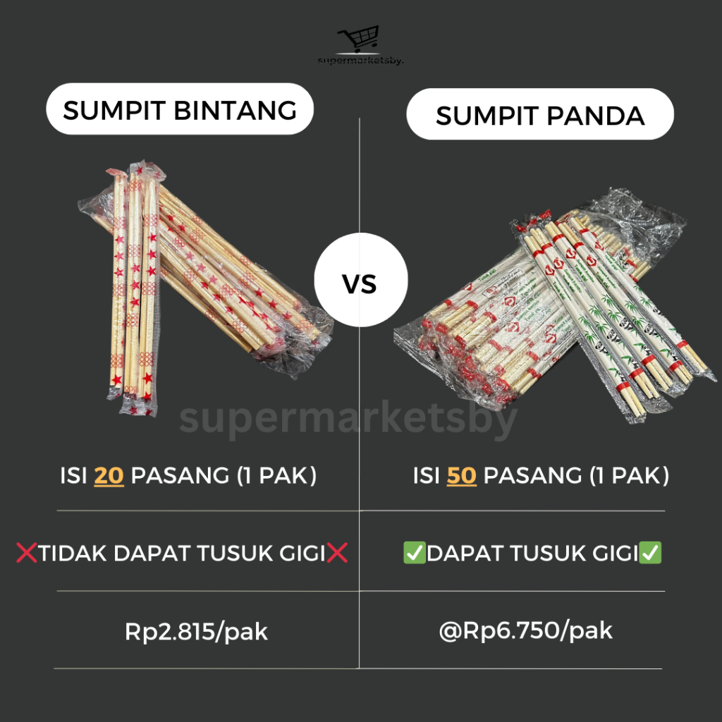 Jual Sumpit Kayu Bambu Bintang Panda Shopee Indonesia
