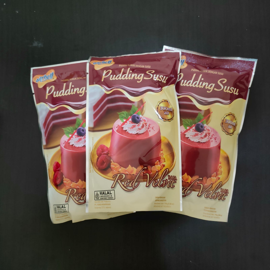 Jual NUTRIJEL NUTRIJELL PUDING SUSU RED VELVET 110 GR PER SACHET ...
