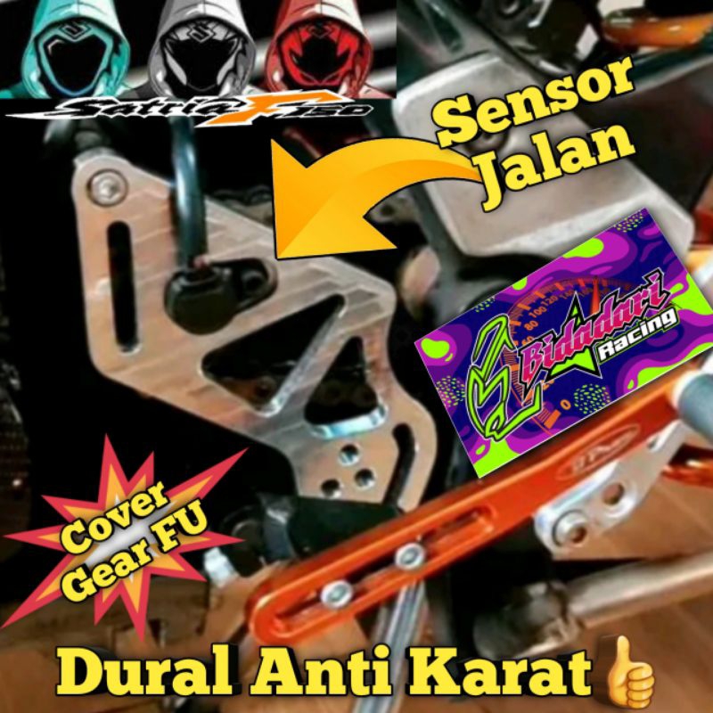 Jual Cover Gear Depan Satria FU Custom Sensor Jalan Dural & Akrilik CNC ...