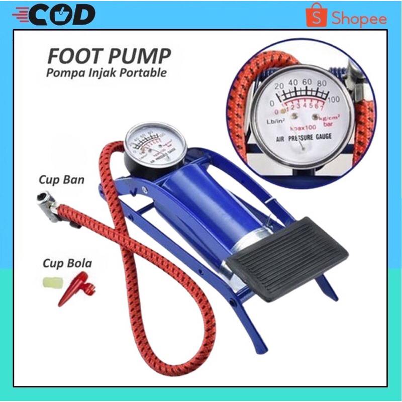 Jual Pompa Angin Injak Gas Ban Mobil Motor Sepeda | Shopee Indonesia