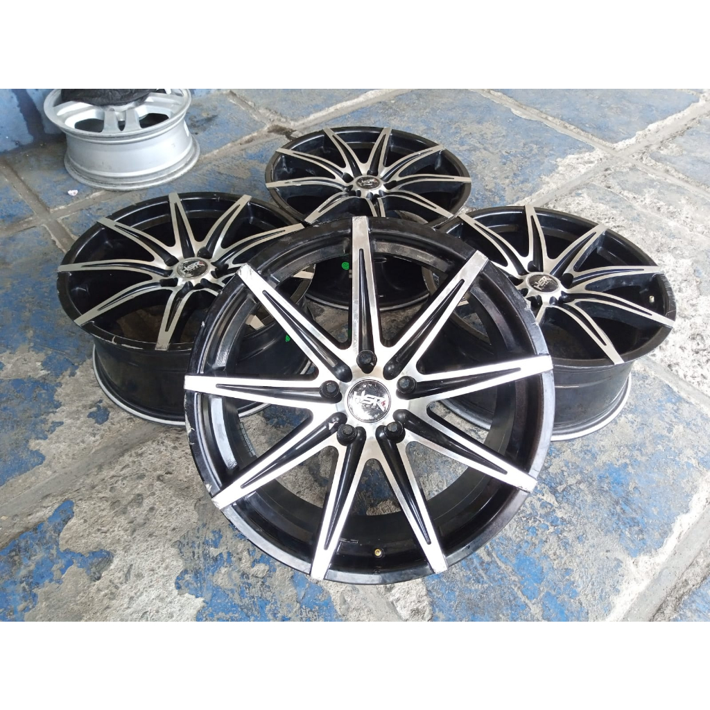Jual Velg mobil racing bekas hsr kccx ring 18 pcd 5x114 seken murah bisa tukar tambah | Shopee ...