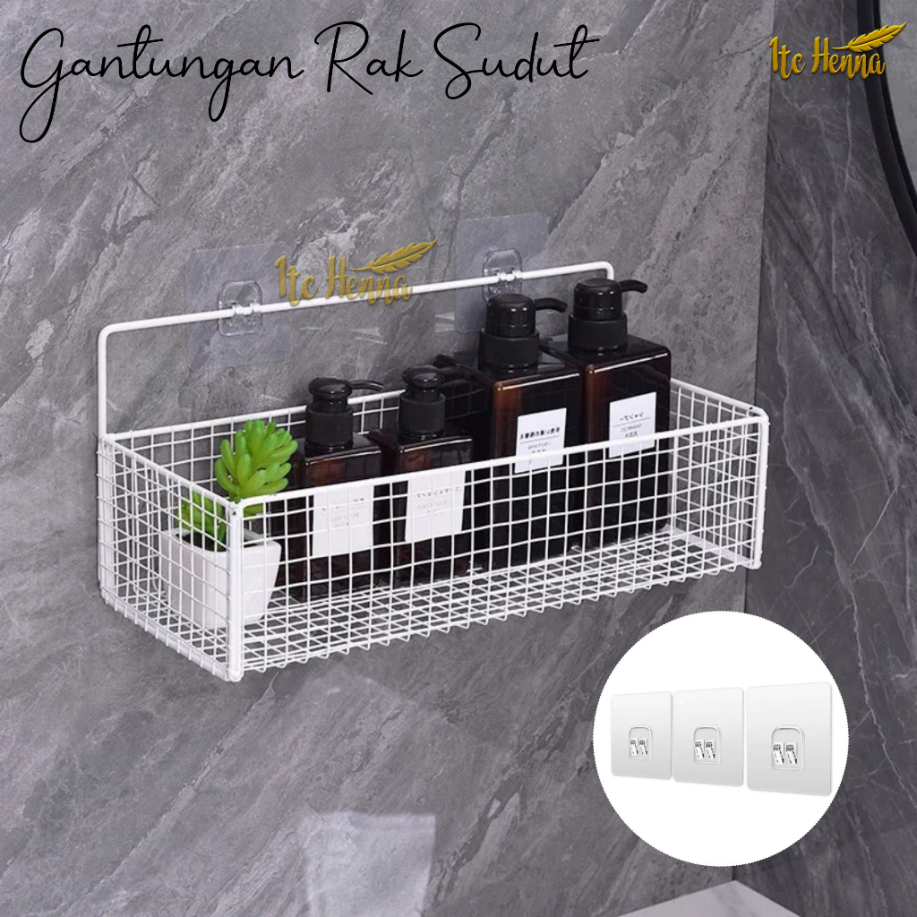 Jual tempelTetGantungan Rak Sudut Dinding Super Kuat Hook Gantungan ...