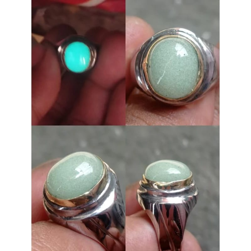 Jual batu cincin posfor asli menyala dalam gelap mban monel tanam ...