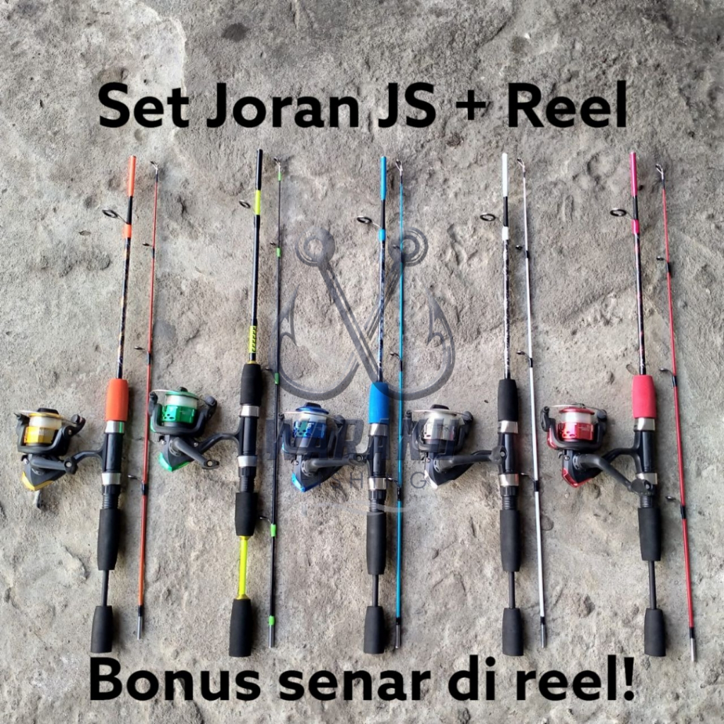Jual Set Pancing Murah Meriah Joran Fiber JS (JAPAN STYLE) + Reel Spinning 200 Bonus Senar ...