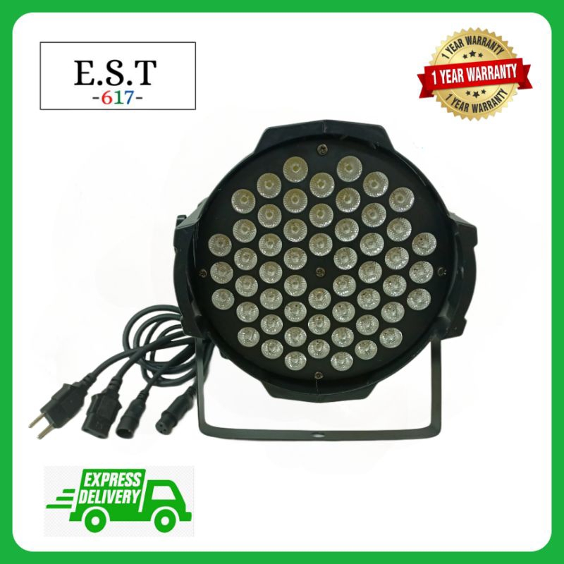 Jual Lampu panggung parled par LED 54 x 3 watt full color4in1 redsun 4 ...