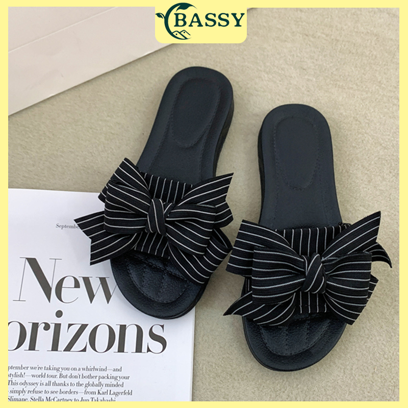 Jual BASSY Sendal Wanita Sandal Flat Karet Wanita Sendal Korea Import ...
