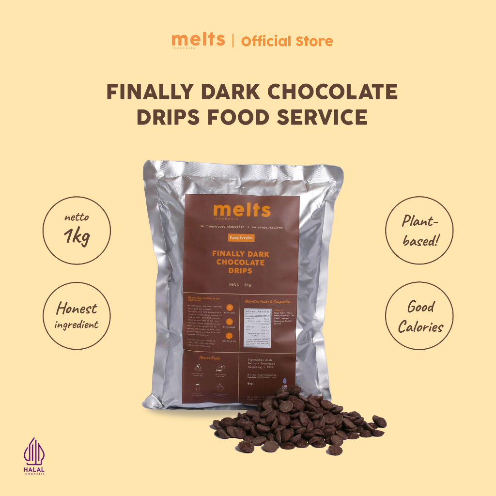 Jual Melts Food Service Chocolate Variant 1 kg | Shopee Indonesia
