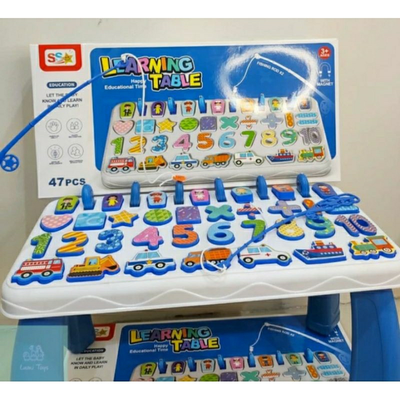 Jual MAINAN ANAK MEJA EDUKASI LEARNING TABLE FISHING GAME | Shopee ...
