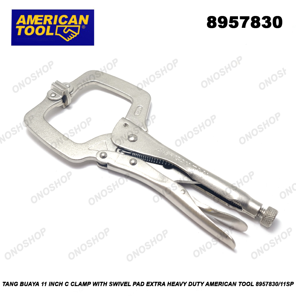 Jual Tang Buaya 11 Inch C Clamp With Swivel Pad Heavy Duty American ...