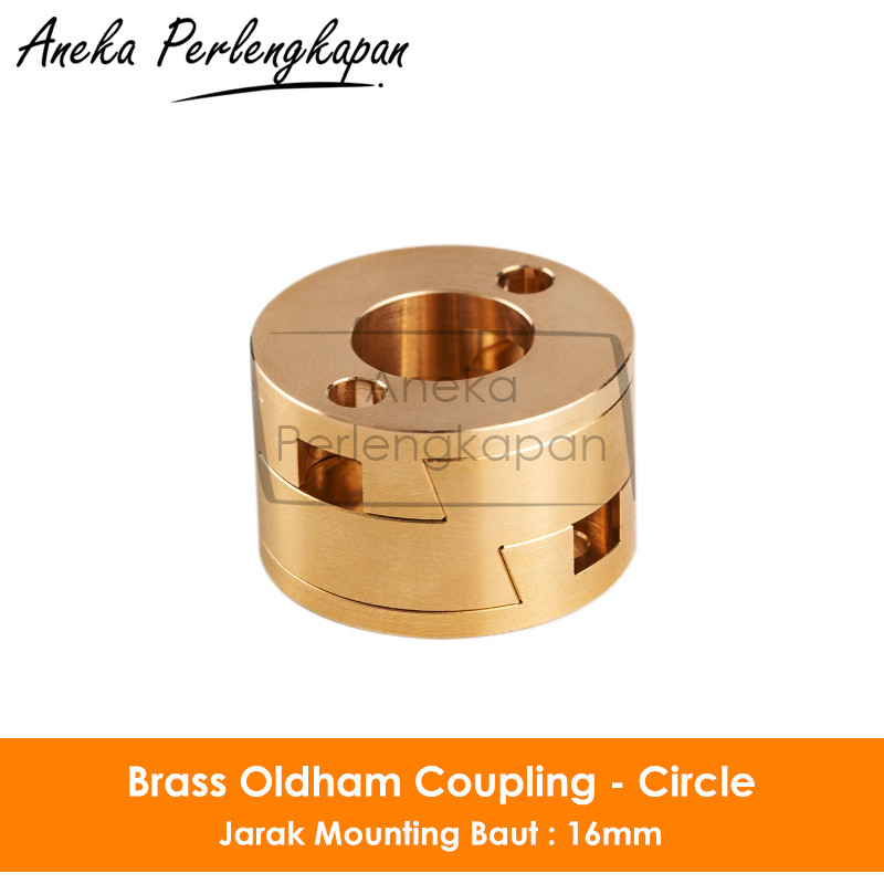 Jual Brass Oldham Coupling T8 Z-Axis Lead Screw Shaft Coupler 16mm | Shopee Indonesia