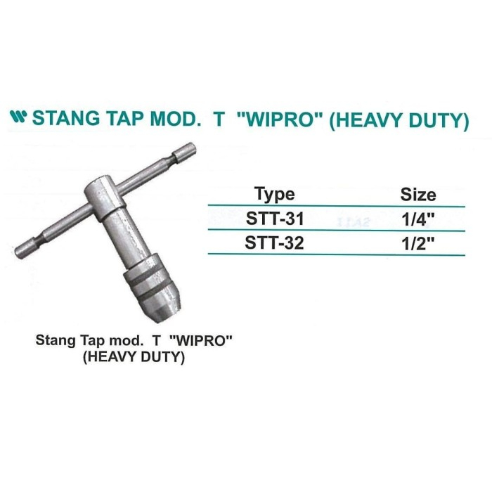 Jual WIPRO STT-32 GAGANG STANG HAND TAP MODEL T M6 - M12 HEAVY DUTY | Shopee Indonesia