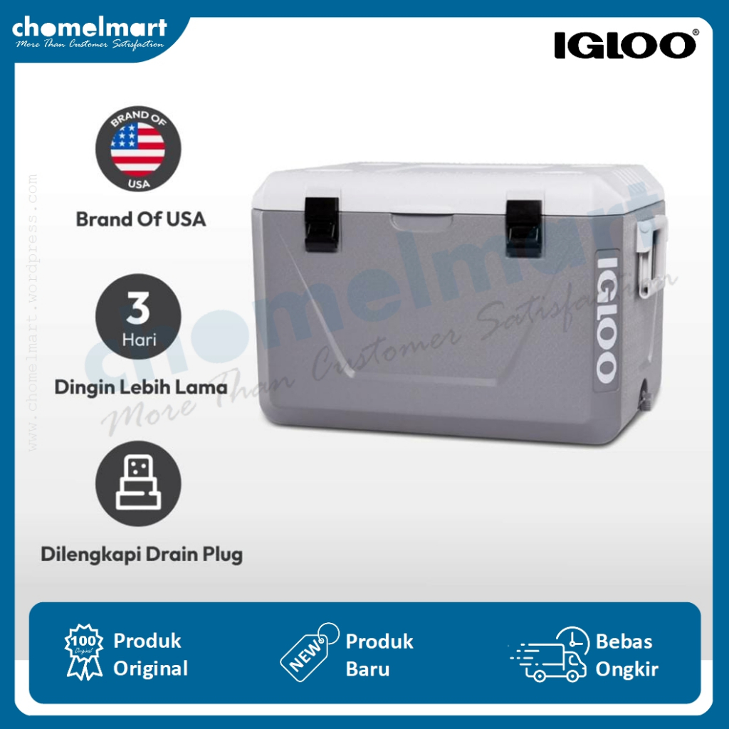 Jual Igloo 55 Ltr Cooler Box Nestable – Abu-abu 10467617 | Shopee Indonesia