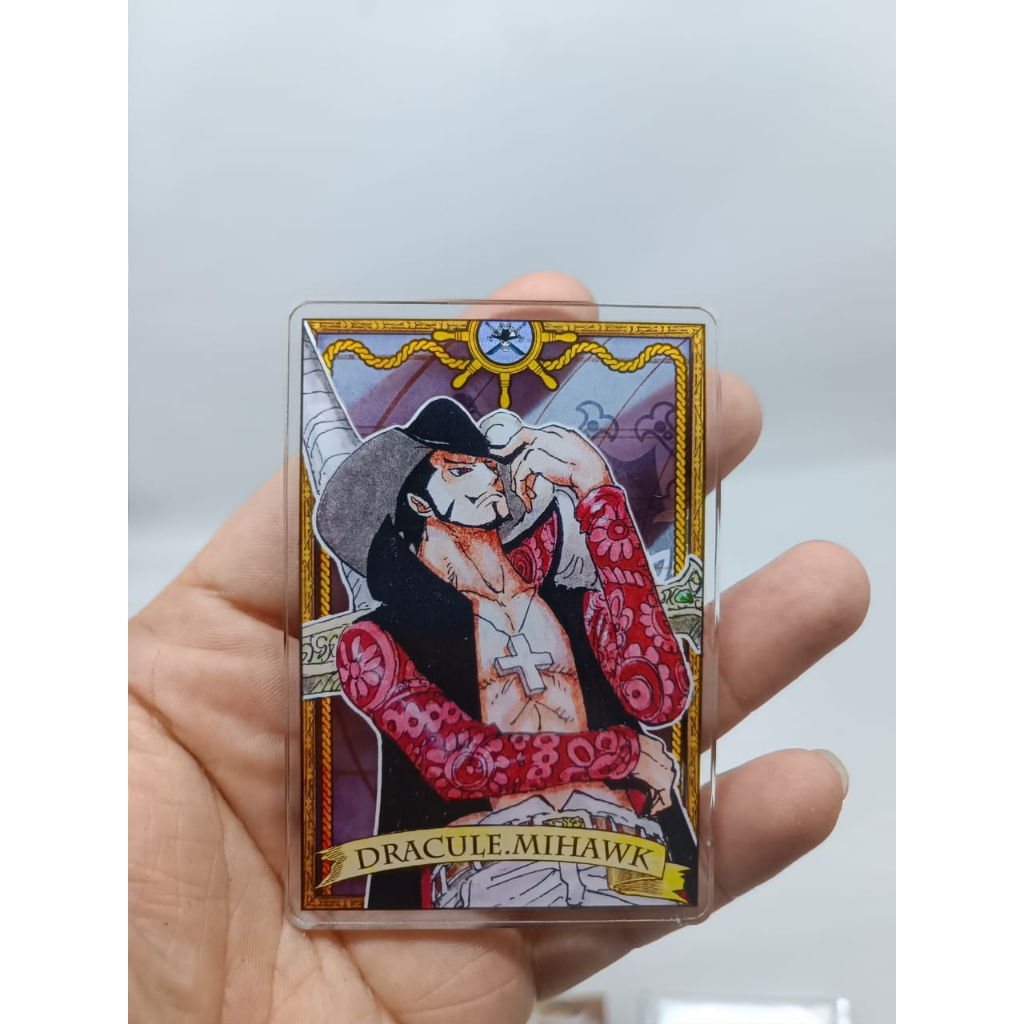 Jual One Piece Dracule Mihawk Status Card Official Mugiwara Store Japan ...