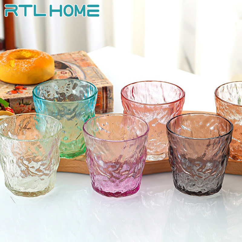 Jual RTL Gelas Minum Cantik Gelas Kaca Rainbow Cantik Cangkir Kaca Gradiansi | Shopee Indonesia