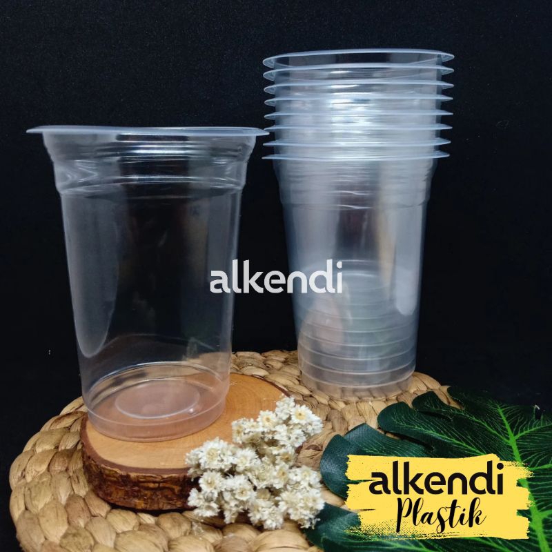 Jual CUP 16 OZ DATAR | Isi 50 pcs Gelas Tempat Minum | Shopee Indonesia