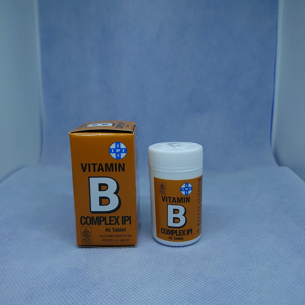 Jual vitamin B Complex IPI isi 45 tablet - Vit B kompleks Botol | Shopee Indonesia