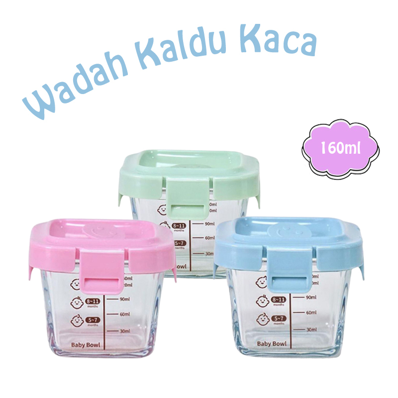 Jual Wadah Kaldu Kaca / Wadah Mpasi Kaca / Baby Glass Food Container ...