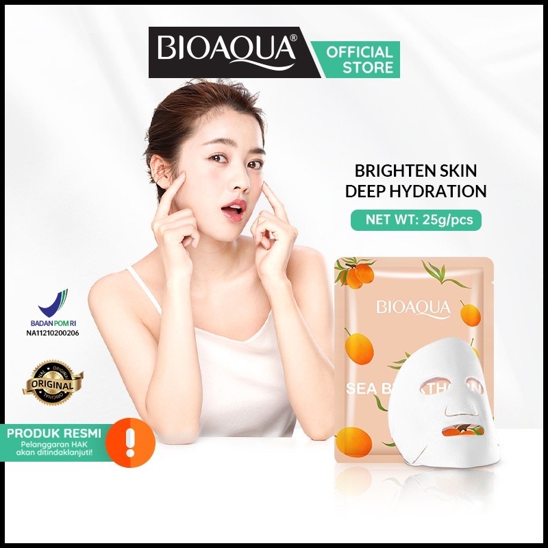 Jual BIOAQUA Masker Sheet Mask Vegetables and Fruits Series Natural Plant Essence Face Mask ...