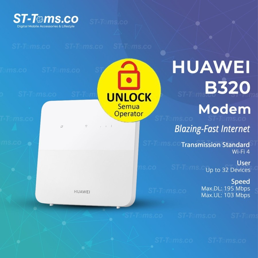 Jual Huawei B320 4G CPE 5S LTE 195Mbps WiFi 300 Mbps Modem Wifi | Shopee Indonesia