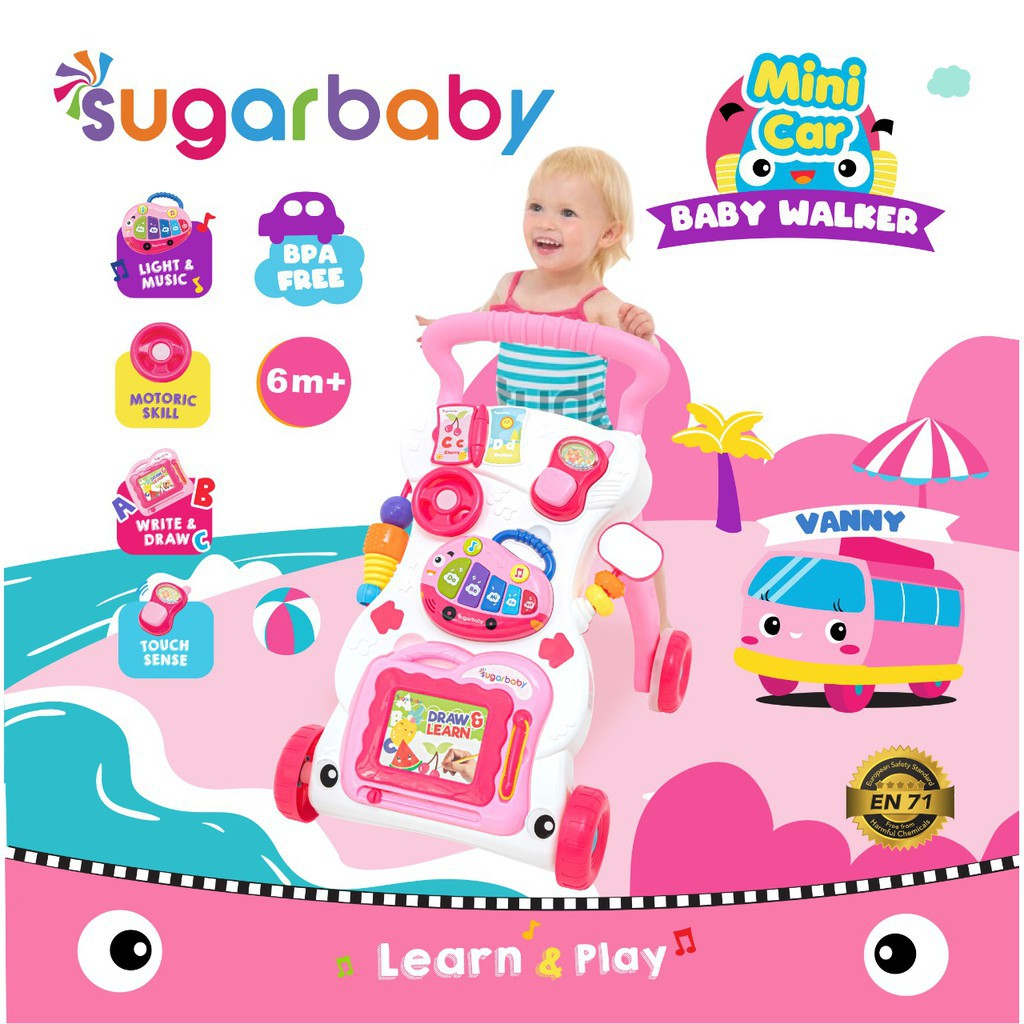 Jual Sugarbaby Mini Car Push Walker (Baby Walker) | Shopee Indonesia