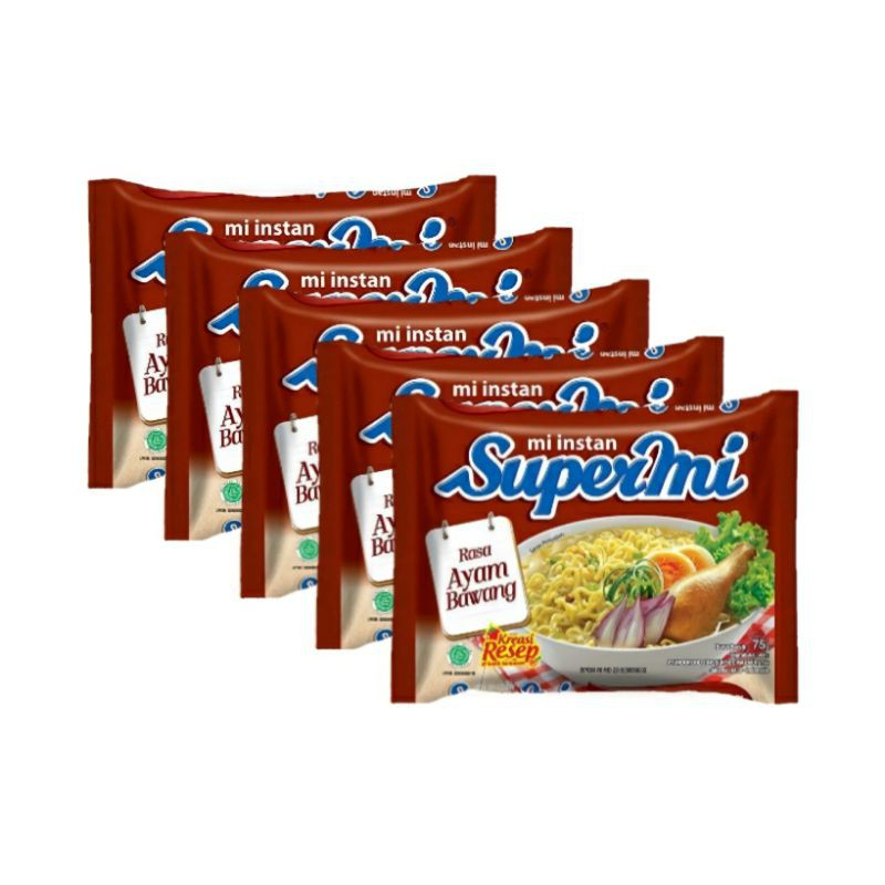 Jual Supermi Ayam Bawang 75 g 5 Pcs | Shopee Indonesia