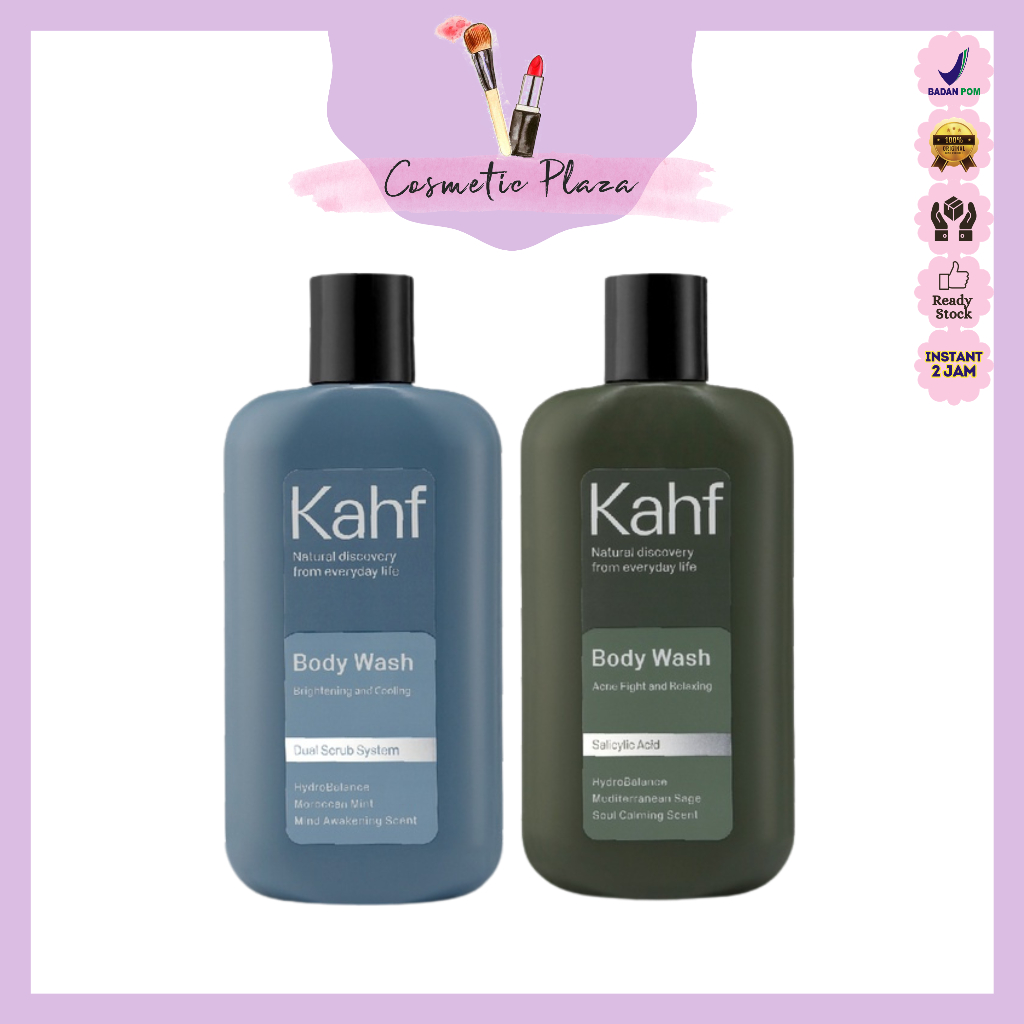 Jual KAHF Brightening Cooling And Acne Fight Relaxing Body Wash Sabun ...